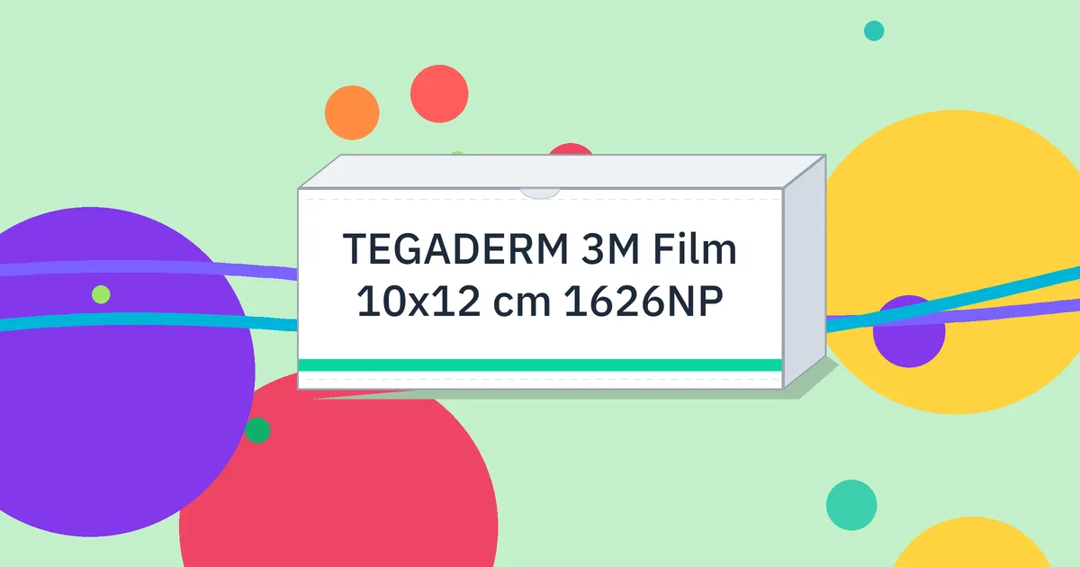 Symbolbild: Packung mit der Aufschrift TEGADERM 3M Film 10x12 cm 1626NP (PZN 17534591) – Verfügbarkeit und Bezug in Apotheken in Frankfurt am Main