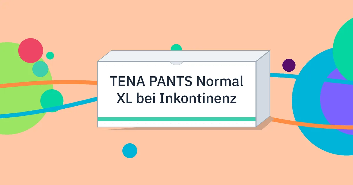 Symbolbild: Packung mit der Aufschrift TENA PANTS Normal XL bei Inkontinenz (PZN 00393962) – Verfügbarkeit und Bezug in Apotheken in Frankfurt am Main