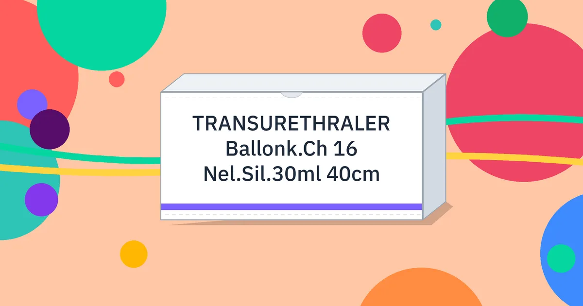 Symbolbild: Packung mit der Aufschrift TRANSURETHRALER Ballonk.Ch 16 Nel.Sil.30ml 40cm (PZN 04210645) – Verfügbarkeit und Bezug in Apotheken in Frankfurt am Main