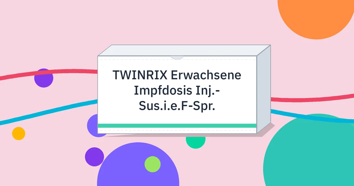 Symbolbild: Packung mit der Aufschrift TWINRIX Erwachsene Impfdosis Inj.-Sus.i.e.F-Spr. (PZN 00013988) – Verfügbarkeit und Bezug in Apotheken in Frankfurt am Main