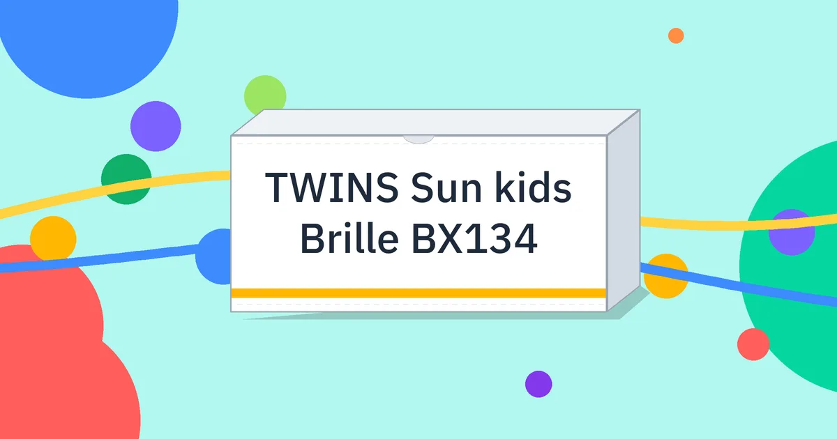 Symbolbild: Packung mit der Aufschrift TWINS Sun kids Brille BX134 (PZN 13344899) – Verfügbarkeit und Bezug in Apotheken in Frankfurt am Main