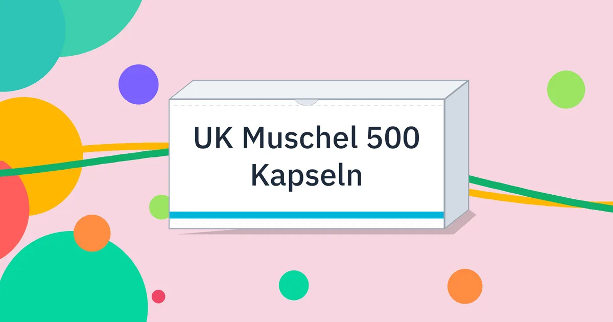 Symbolbild: Packung mit der Aufschrift UK Muschel 500 Kapseln (PZN 00166574) – Verfügbarkeit und Bezug in Apotheken in Frankfurt am Main
