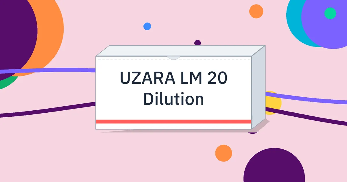 Symbolbild: Packung mit der Aufschrift UZARA LM 20 Dilution (PZN 13260085) – Verfügbarkeit und Bezug in Apotheken in Frankfurt am Main