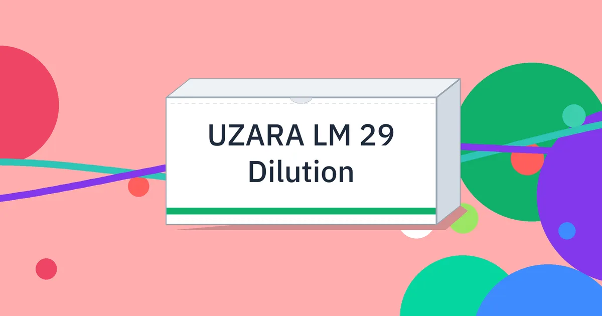 Symbolbild: Packung mit der Aufschrift UZARA LM 29 Dilution (PZN 13260292) – Verfügbarkeit und Bezug in Apotheken in Frankfurt am Main