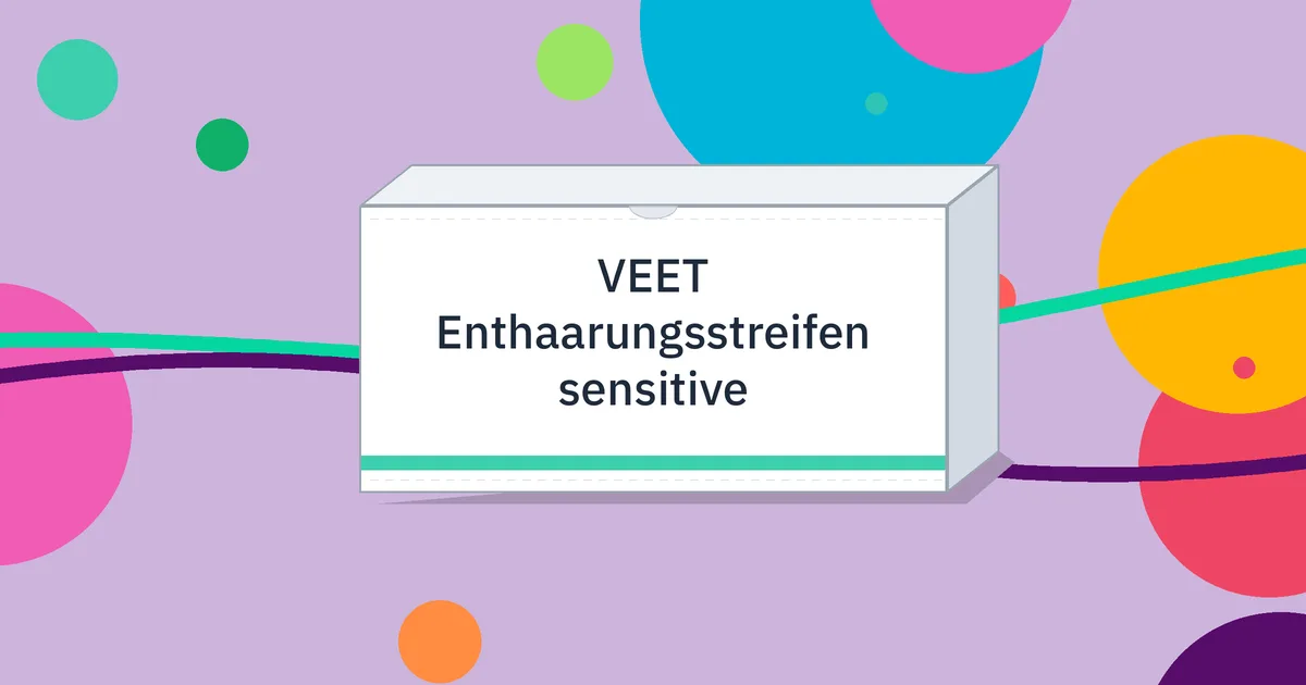 Symbolbild: Packung mit der Aufschrift VEET Enthaarungsstreifen sensitive (PZN 04127016) – Verfügbarkeit und Bezug in Apotheken in Frankfurt am Main