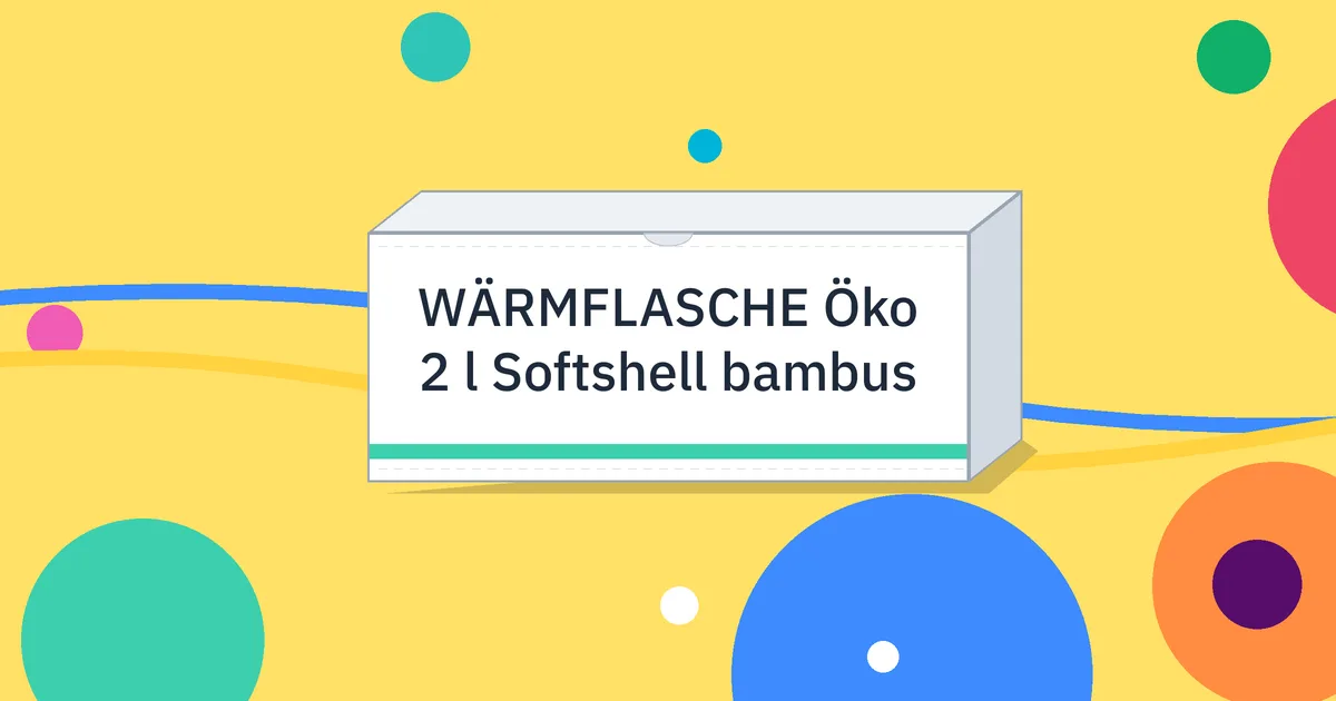 Symbolbild: Packung mit der Aufschrift WÄRMFLASCHE Öko 2 l Softshell bambus (PZN 10795271) – Verfügbarkeit und Bezug in Apotheken in Frankfurt am Main