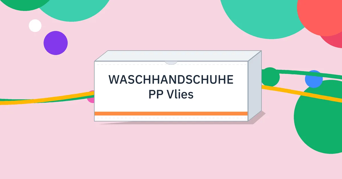 Symbolbild: Packung mit der Aufschrift WASCHHANDSCHUHE PP Vlies (PZN 09212896) – Verfügbarkeit und Bezug in Apotheken in Frankfurt am Main
