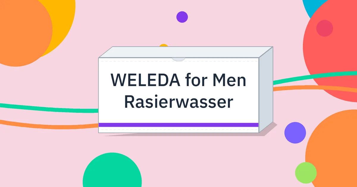 Symbolbild: Packung mit der Aufschrift WELEDA for Men Rasierwasser (PZN 15815618) – Verfügbarkeit und Bezug in Apotheken in Frankfurt am Main