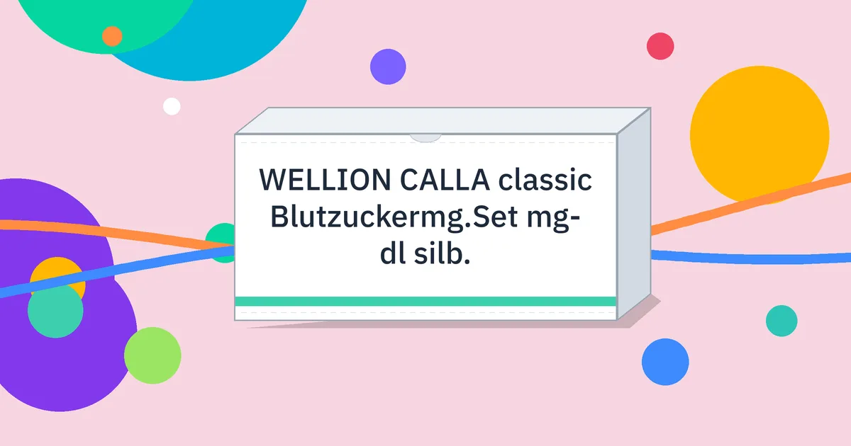 Symbolbild: Packung mit der Aufschrift WELLION CALLA classic Blutzuckermg.Set mg-dl silb. (PZN 09265421) – Verfügbarkeit und Bezug in Apotheken in Frankfurt am Main