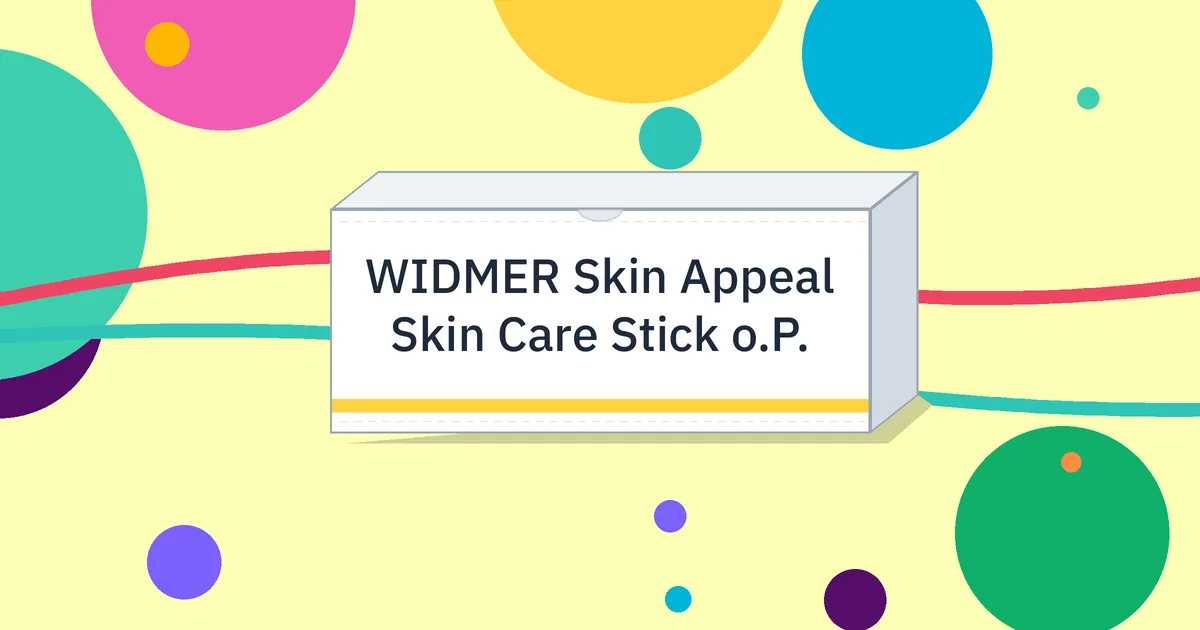 Symbolbild: Packung mit der Aufschrift WIDMER Skin Appeal Skin Care Stick o.P. (PZN 04043035) – Verfügbarkeit und Bezug in Apotheken in Frankfurt am Main