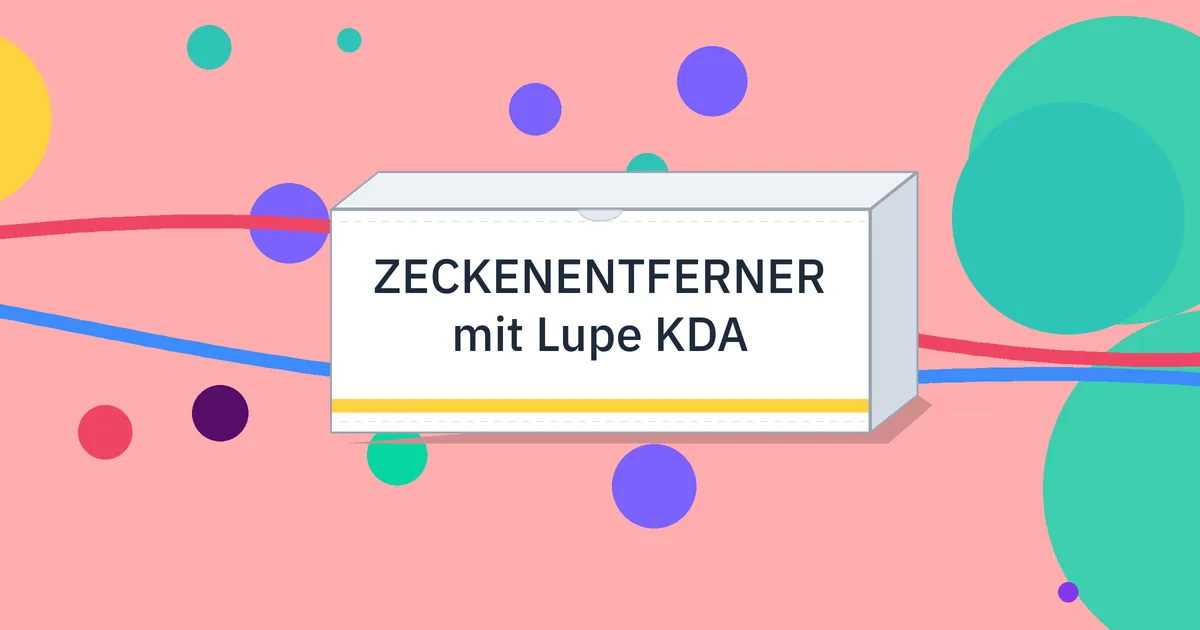 Symbolbild: Packung mit der Aufschrift ZECKENENTFERNER mit Lupe KDA (PZN 12414540) – Verfügbarkeit und Bezug in Apotheken in Frankfurt am Main
