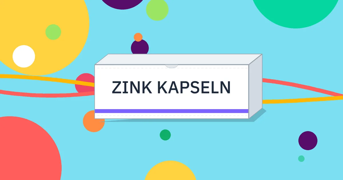 Symbolbild: Packung mit der Aufschrift ZINK KAPSELN (PZN 07537803) – Verfügbarkeit und Bezug in Apotheken in Frankfurt am Main