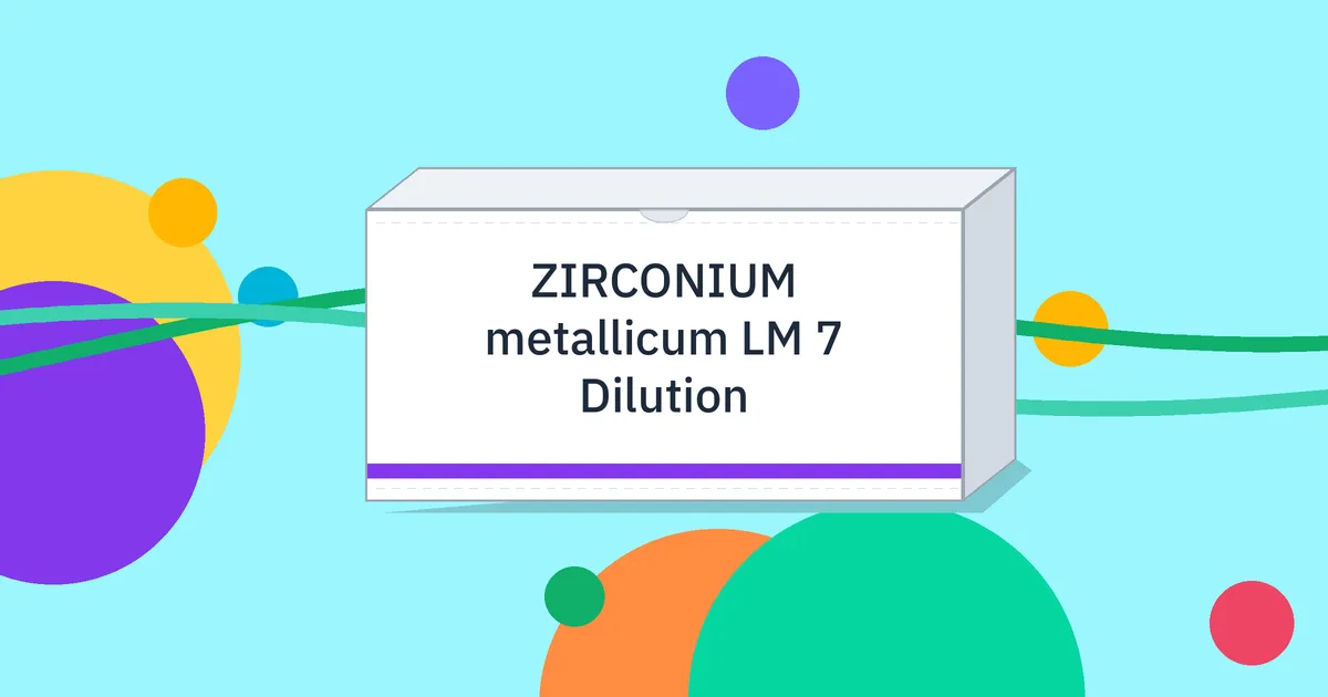 Symbolbild: Packung mit der Aufschrift ZIRCONIUM metallicum LM 7 Dilution (PZN 13302524) – Verfügbarkeit und Bezug in Apotheken in Frankfurt am Main