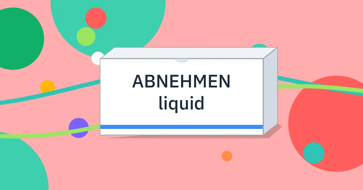 Symbolbild: Packung mit der Aufschrift ABNEHMEN liquid (PZN 18833835) – Verfügbarkeit und Bezug in Apotheken in Frankfurt am Main