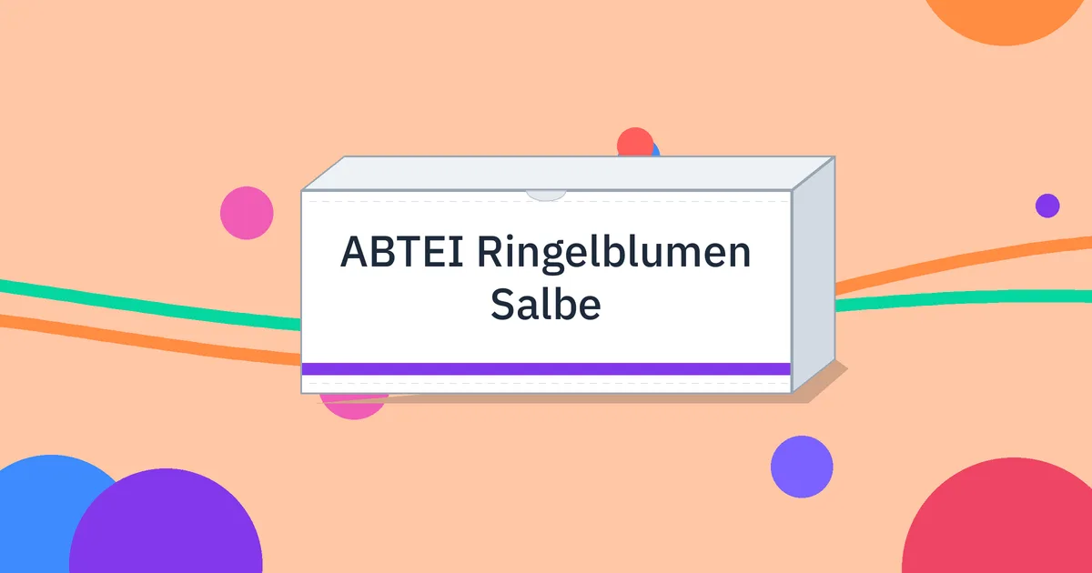 Symbolbild: Packung mit der Aufschrift ABTEI Ringelblumen Salbe (PZN 04983407) – Verfügbarkeit und Bezug in Apotheken in Frankfurt am Main