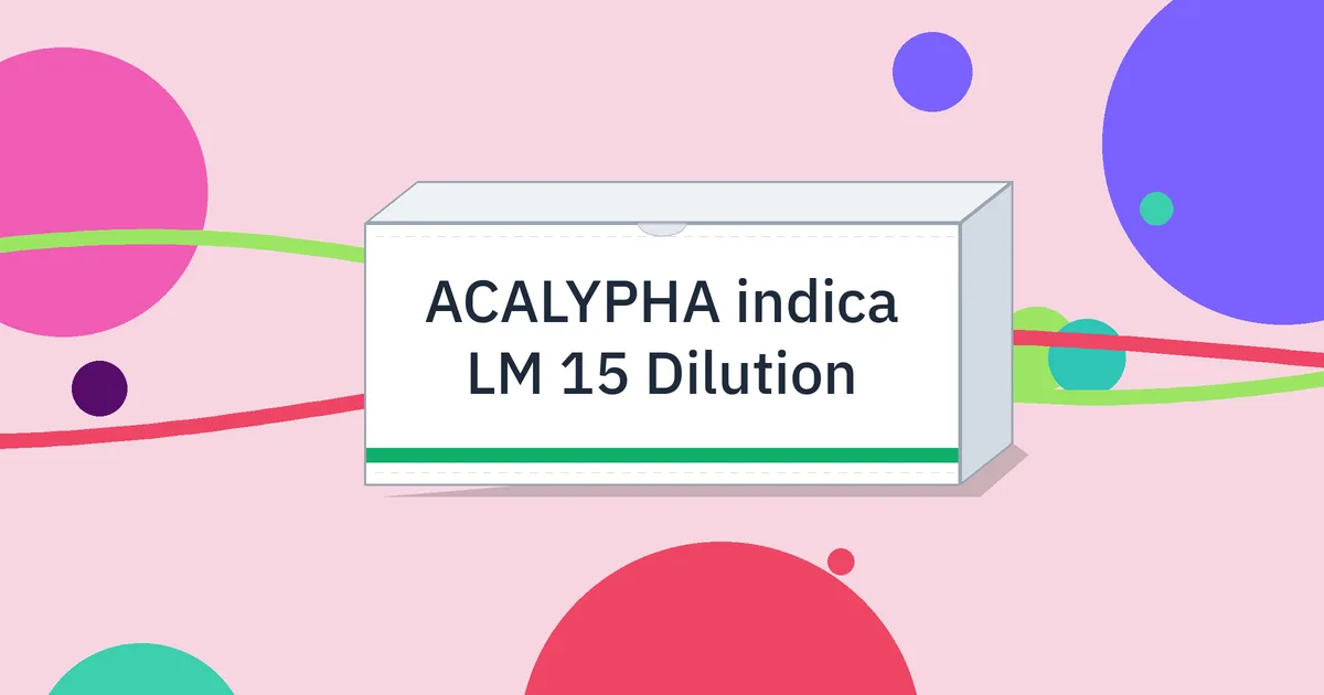 Symbolbild: Packung mit der Aufschrift ACALYPHA indica LM 15 Dilution (PZN 13262428) – Verfügbarkeit und Bezug in Apotheken in Frankfurt am Main