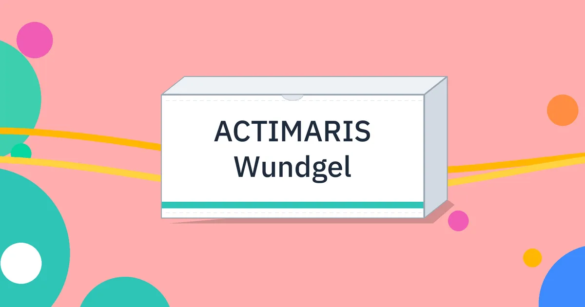 Symbolbild: Packung mit der Aufschrift ACTIMARIS Wundgel (PZN 10843900) – Verfügbarkeit und Bezug in Apotheken in Frankfurt am Main