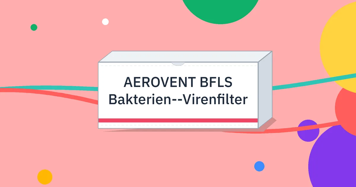 Symbolbild: Packung mit der Aufschrift AEROVENT BFLS Bakterien--Virenfilter (PZN 19627351) – Verfügbarkeit und Bezug in Apotheken in Frankfurt am Main