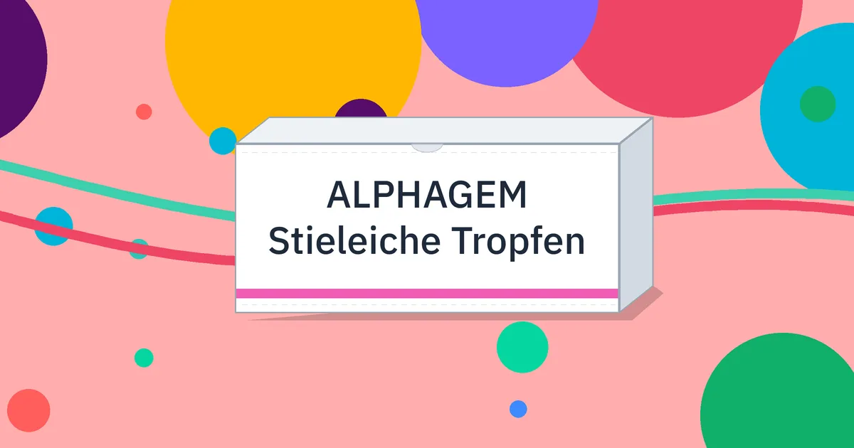 Symbolbild: Packung mit der Aufschrift ALPHAGEM Stieleiche Tropfen (PZN 20297580) – Verfügbarkeit und Bezug in Apotheken in Frankfurt am Main