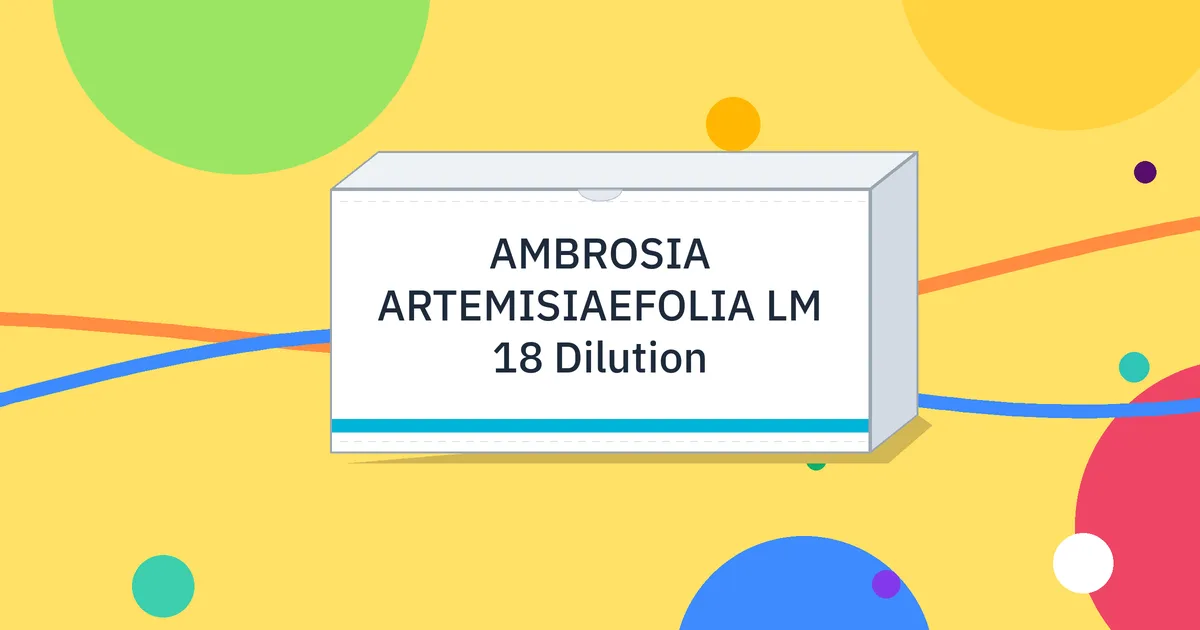 Symbolbild: Packung mit der Aufschrift AMBROSIA ARTEMISIAEFOLIA LM 18 Dilution (PZN 13318175) – Verfügbarkeit und Bezug in Apotheken in Frankfurt am Main