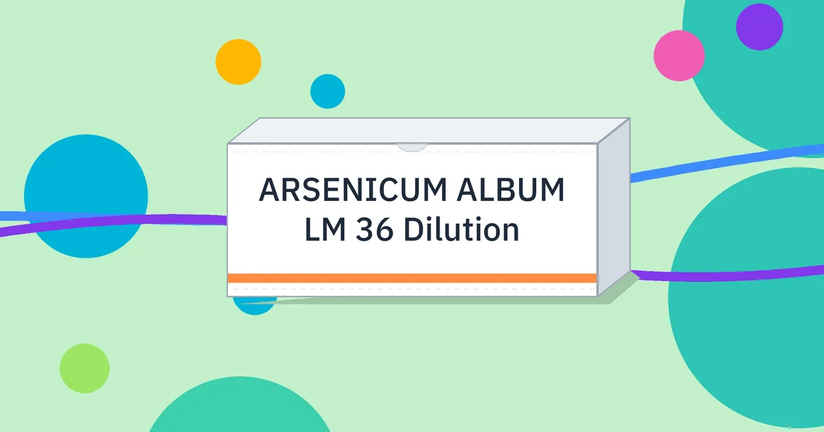 Symbolbild: Packung mit der Aufschrift ARSENICUM ALBUM LM 36 Dilution (PZN 12771085) – Verfügbarkeit und Bezug in Apotheken in Frankfurt am Main