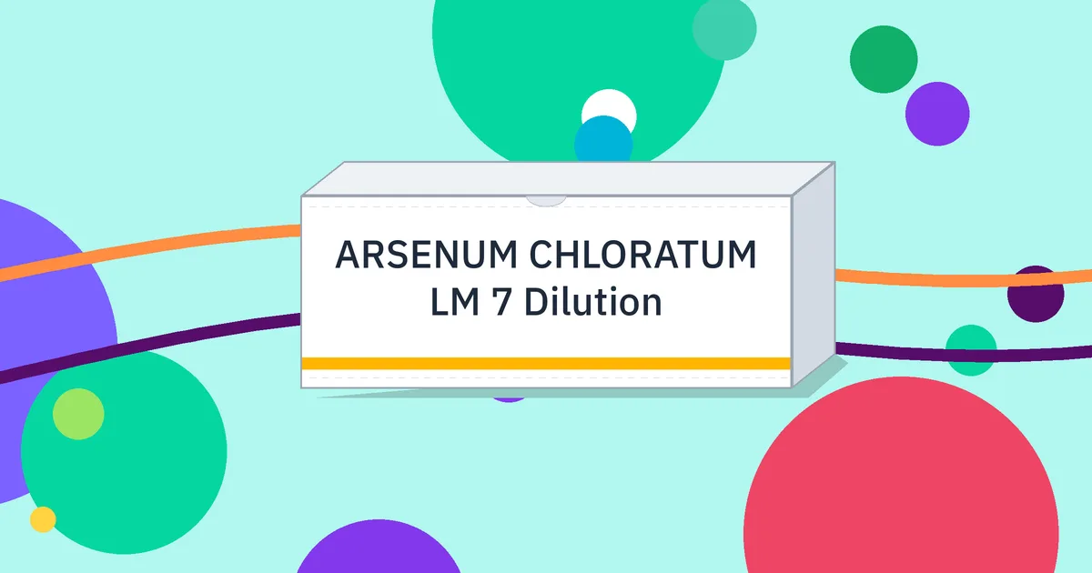 Symbolbild: Packung mit der Aufschrift ARSENUM CHLORATUM LM 7 Dilution (PZN 12771702) – Verfügbarkeit und Bezug in Apotheken in Frankfurt am Main