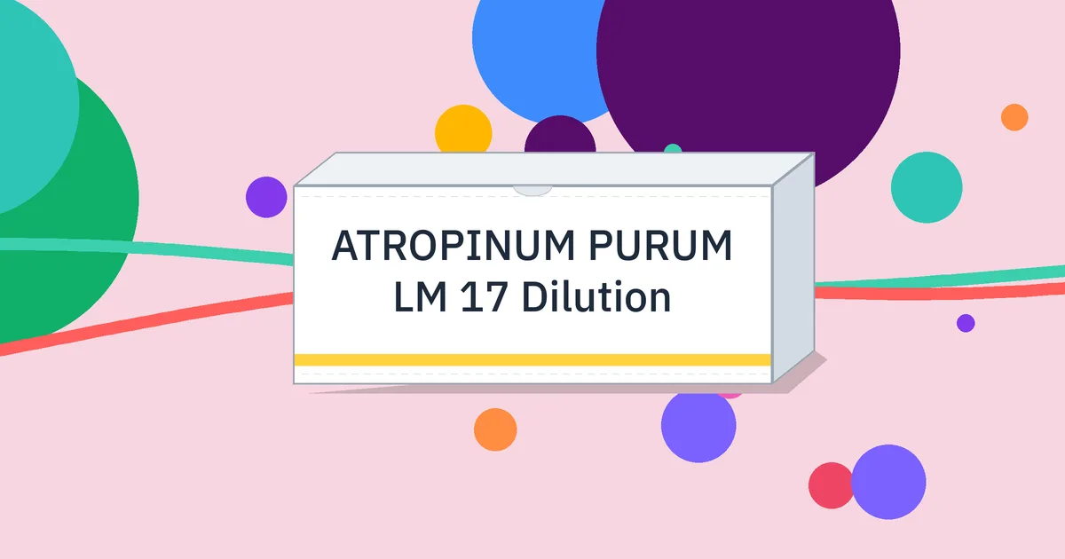 Symbolbild: Packung mit der Aufschrift ATROPINUM PURUM LM 17 Dilution (PZN 12782539) – Verfügbarkeit und Bezug in Apotheken in Frankfurt am Main