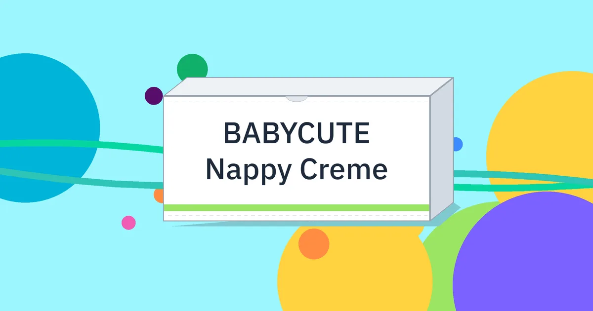 Symbolbild: Packung mit der Aufschrift BABYCUTE Nappy Creme (PZN 18763193) – Verfügbarkeit und Bezug in Apotheken in Frankfurt am Main