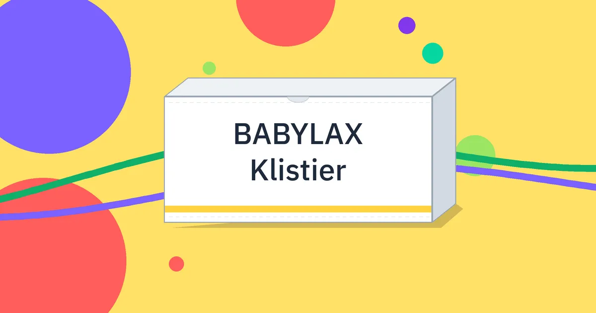 Symbolbild: Packung mit der Aufschrift BABYLAX Klistier (PZN 00098878) – Verfügbarkeit und Bezug in Apotheken in Frankfurt am Main