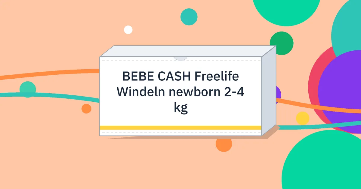 Symbolbild: Packung mit der Aufschrift BEBE CASH Freelife Windeln newborn 2-4 kg (PZN 15396073) – Verfügbarkeit und Bezug in Apotheken in Frankfurt am Main