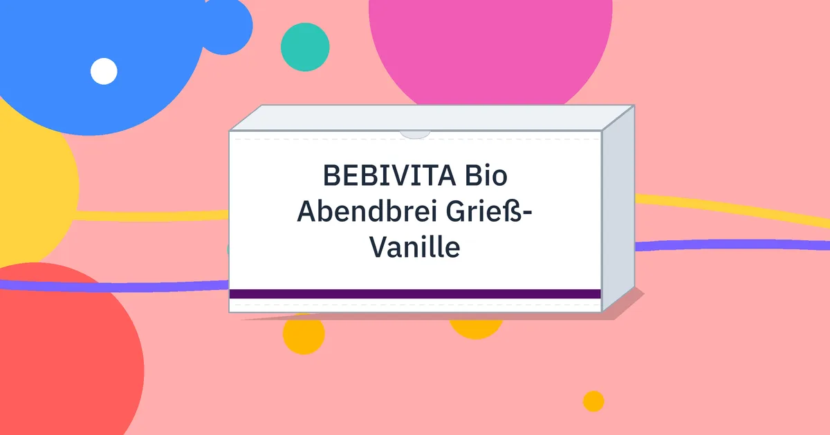 Symbolbild: Packung mit der Aufschrift BEBIVITA Bio Abendbrei Grieß-Vanille (PZN 16838283) – Verfügbarkeit und Bezug in Apotheken in Frankfurt am Main