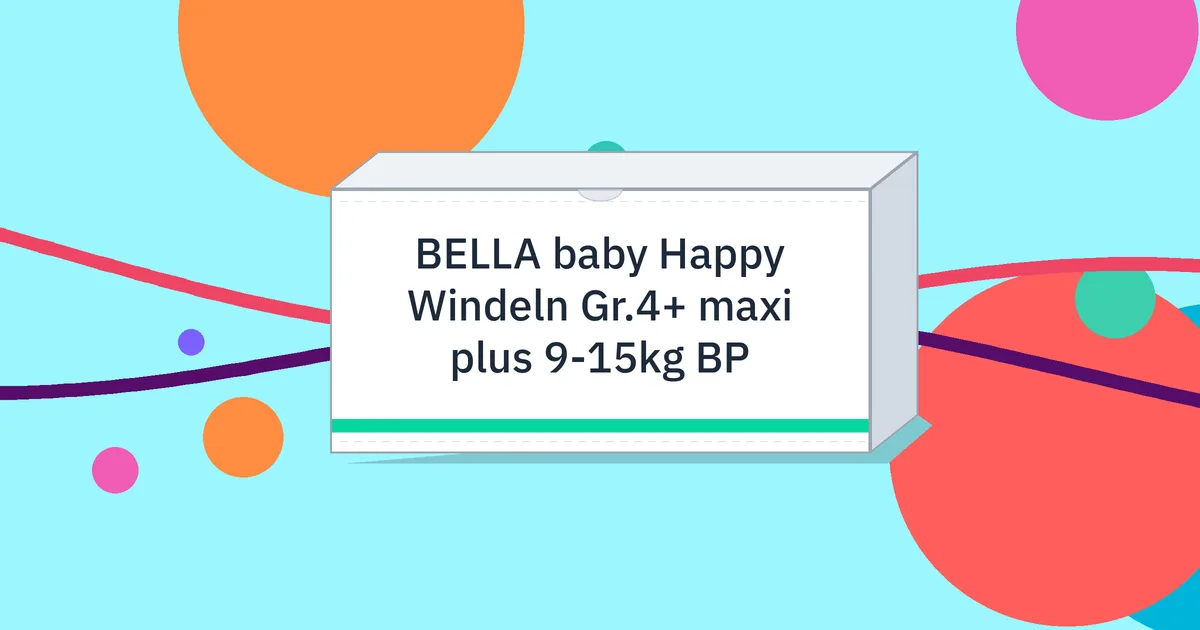 Symbolbild: Packung mit der Aufschrift BELLA baby Happy Windeln Gr.4+ maxi plus 9-15kg BP (PZN 19876137) – Verfügbarkeit und Bezug in Apotheken in Frankfurt am Main