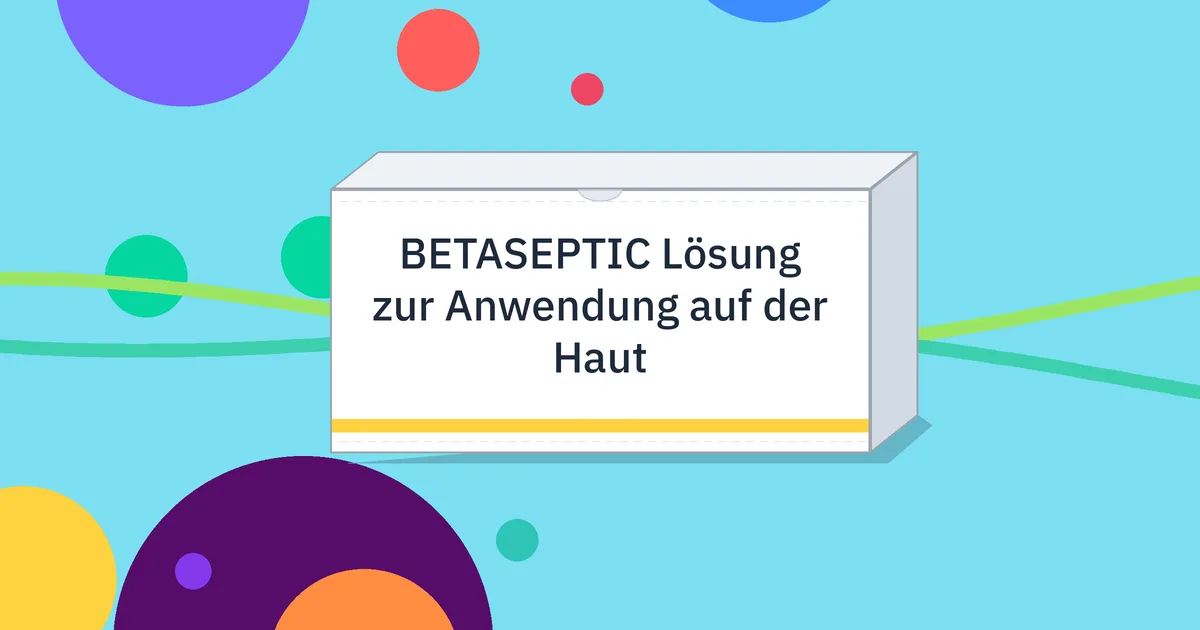 Symbolbild: Packung mit der Aufschrift BETASEPTIC Lösung zur Anwendung auf der Haut (PZN 04426670) – Verfügbarkeit und Bezug in Apotheken in Frankfurt am Main
