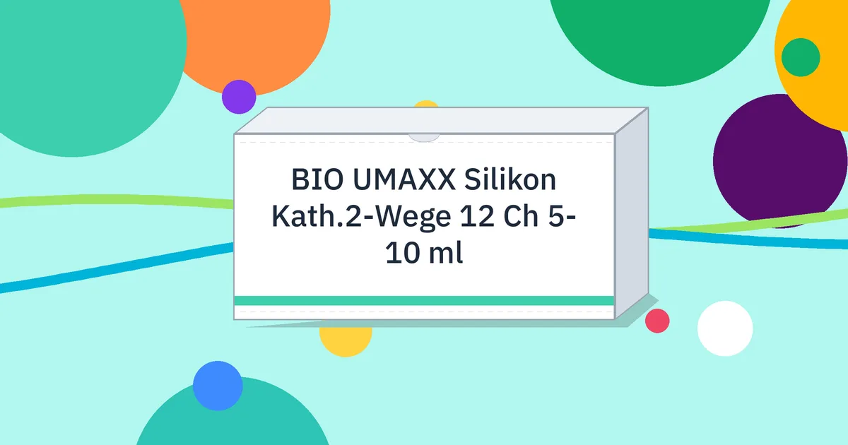 Symbolbild: Packung mit der Aufschrift BIO UMAXX Silikon Kath.2-Wege 12 Ch 5-10 ml (PZN 07023139) – Verfügbarkeit und Bezug in Apotheken in Frankfurt am Main