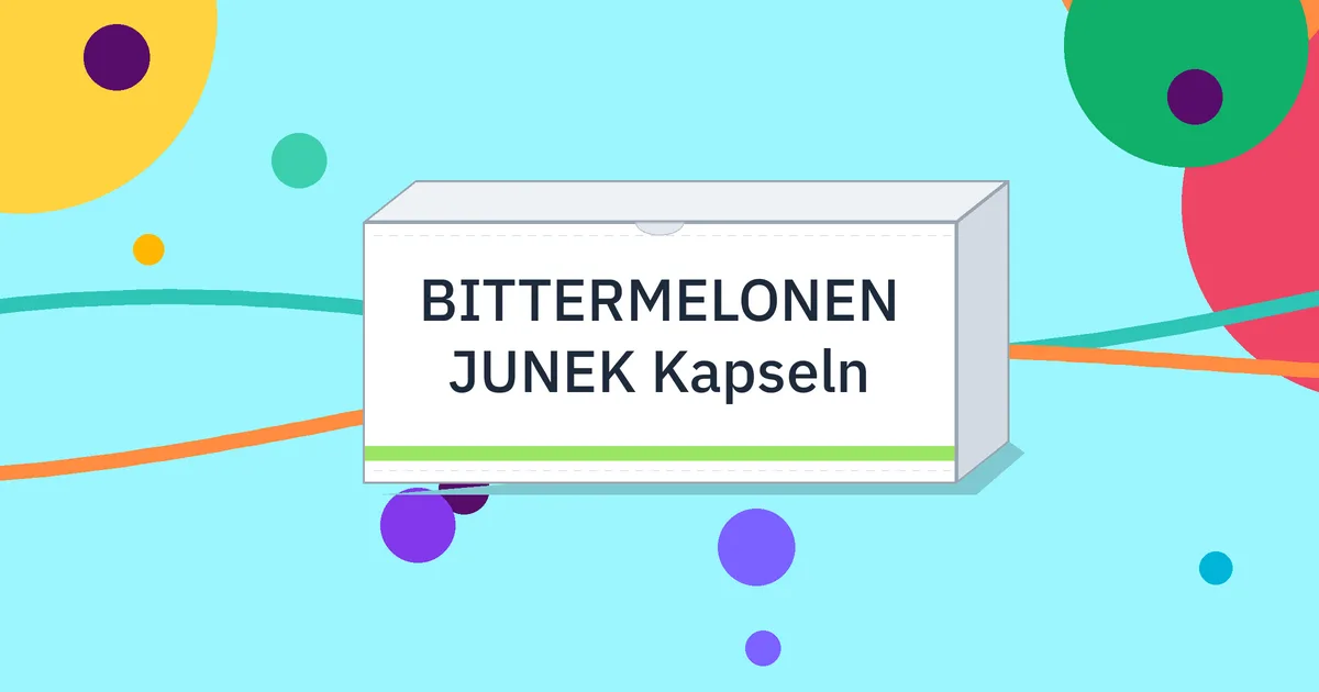 Symbolbild: Packung mit der Aufschrift BITTERMELONEN JUNEK Kapseln (PZN 00136610) – Verfügbarkeit und Bezug in Apotheken in Frankfurt am Main