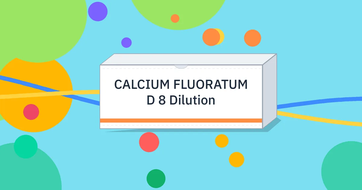 Symbolbild: Packung mit der Aufschrift CALCIUM FLUORATUM D 8 Dilution (PZN 02126053) – Verfügbarkeit und Bezug in Apotheken in Frankfurt am Main