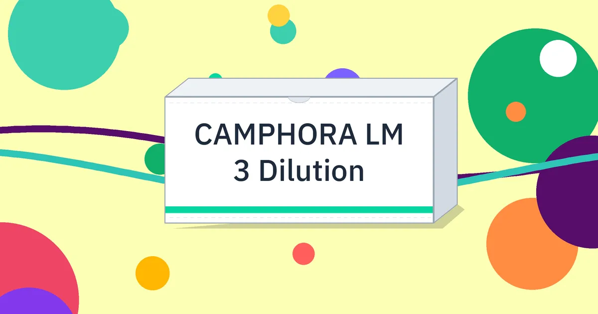 Symbolbild: Packung mit der Aufschrift CAMPHORA LM 3 Dilution (PZN 12807676) – Verfügbarkeit und Bezug in Apotheken in Frankfurt am Main