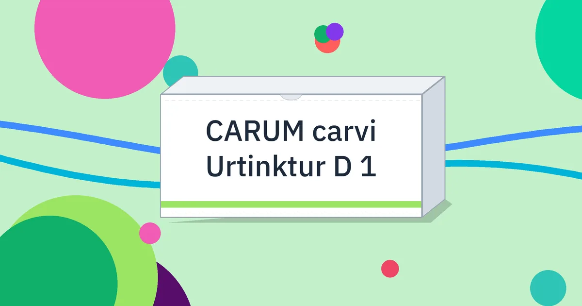 Symbolbild: Packung mit der Aufschrift CARUM carvi Urtinktur D 1 (PZN 07163395) – Verfügbarkeit und Bezug in Apotheken in Frankfurt am Main