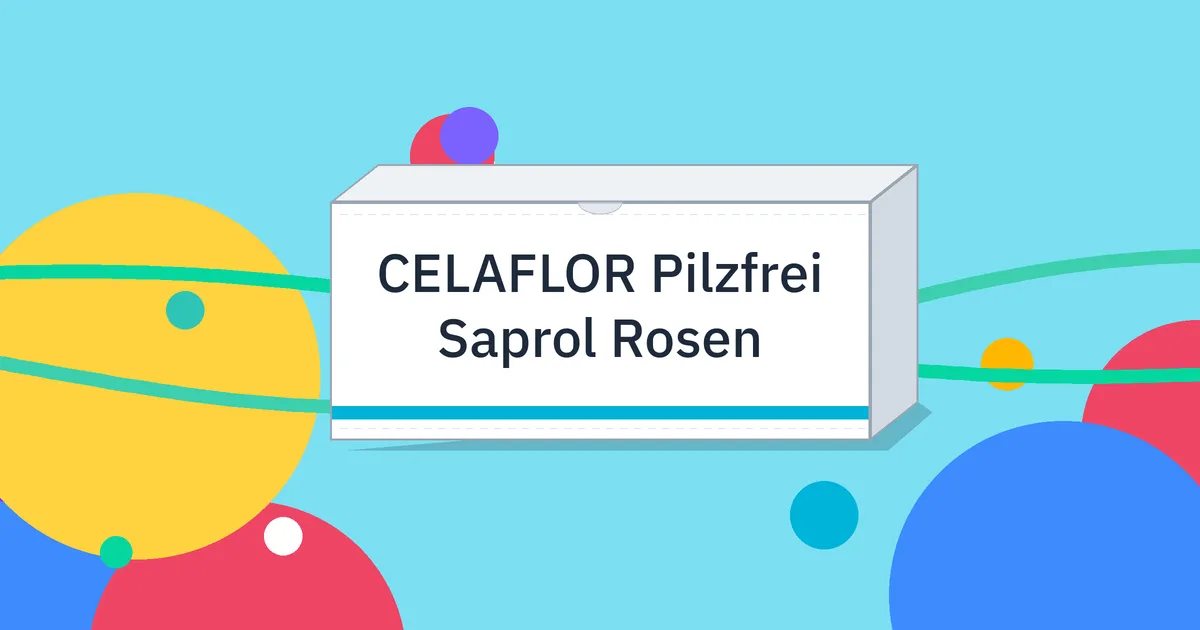 Symbolbild: Packung mit der Aufschrift CELAFLOR Pilzfrei Saprol Rosen (PZN 11145380) – Verfügbarkeit und Bezug in Apotheken in Frankfurt am Main