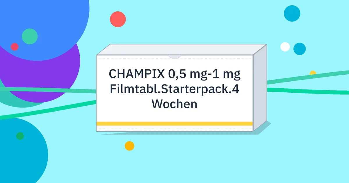 Symbolbild: Packung mit der Aufschrift CHAMPIX 0,5 mg-1 mg Filmtabl.Starterpack.4 Wochen (PZN 19998768) – Verfügbarkeit und Bezug in Apotheken in Frankfurt am Main
