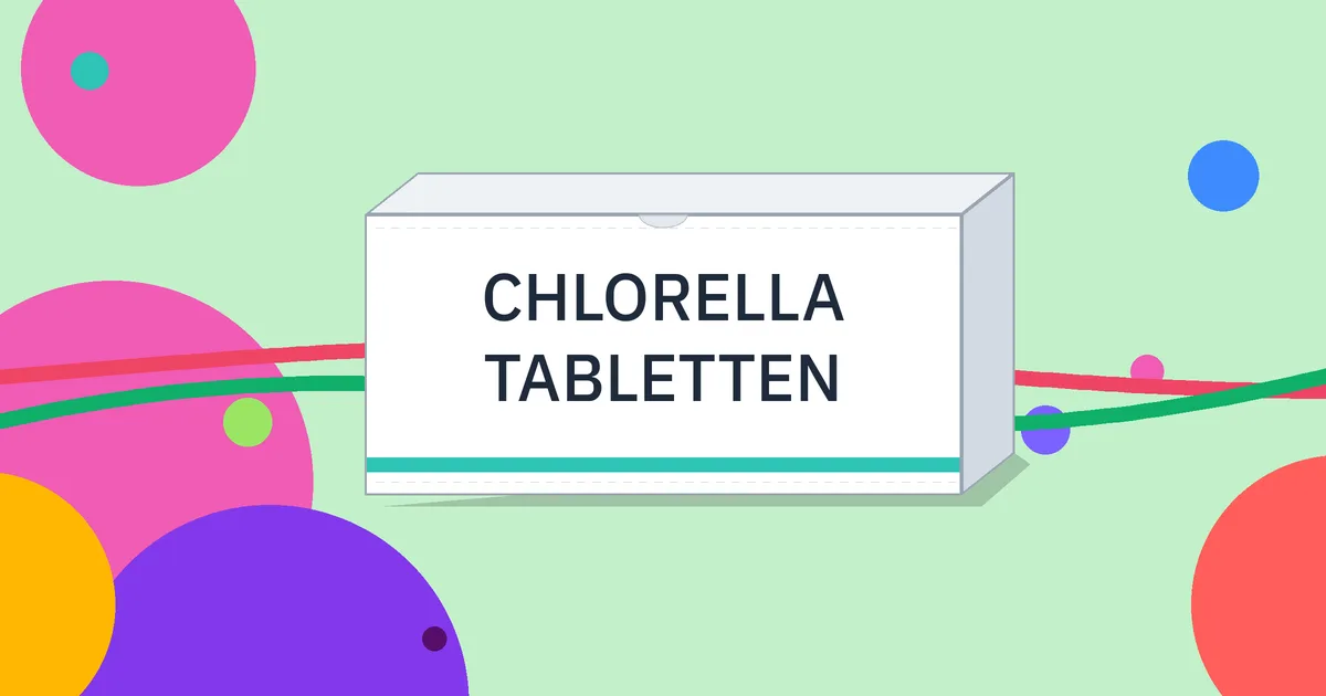 Symbolbild: Packung mit der Aufschrift CHLORELLA TABLETTEN (PZN 00693517) – Verfügbarkeit und Bezug in Apotheken in Frankfurt am Main