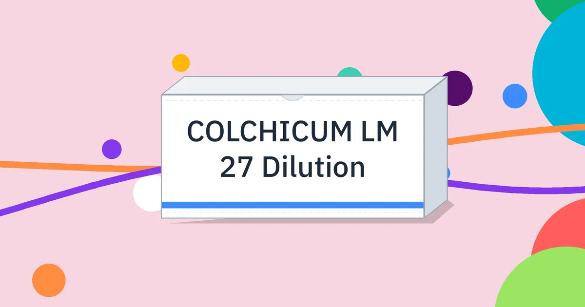 Symbolbild: Packung mit der Aufschrift COLCHICUM LM 27 Dilution (PZN 12832390) – Verfügbarkeit und Bezug in Apotheken in Frankfurt am Main