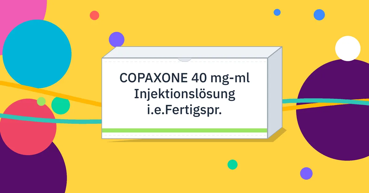 Symbolbild: Packung mit der Aufschrift COPAXONE 40 mg-ml Injektionslösung i.e.Fertigspr. (PZN 12391543) – Verfügbarkeit und Bezug in Apotheken in Frankfurt am Main