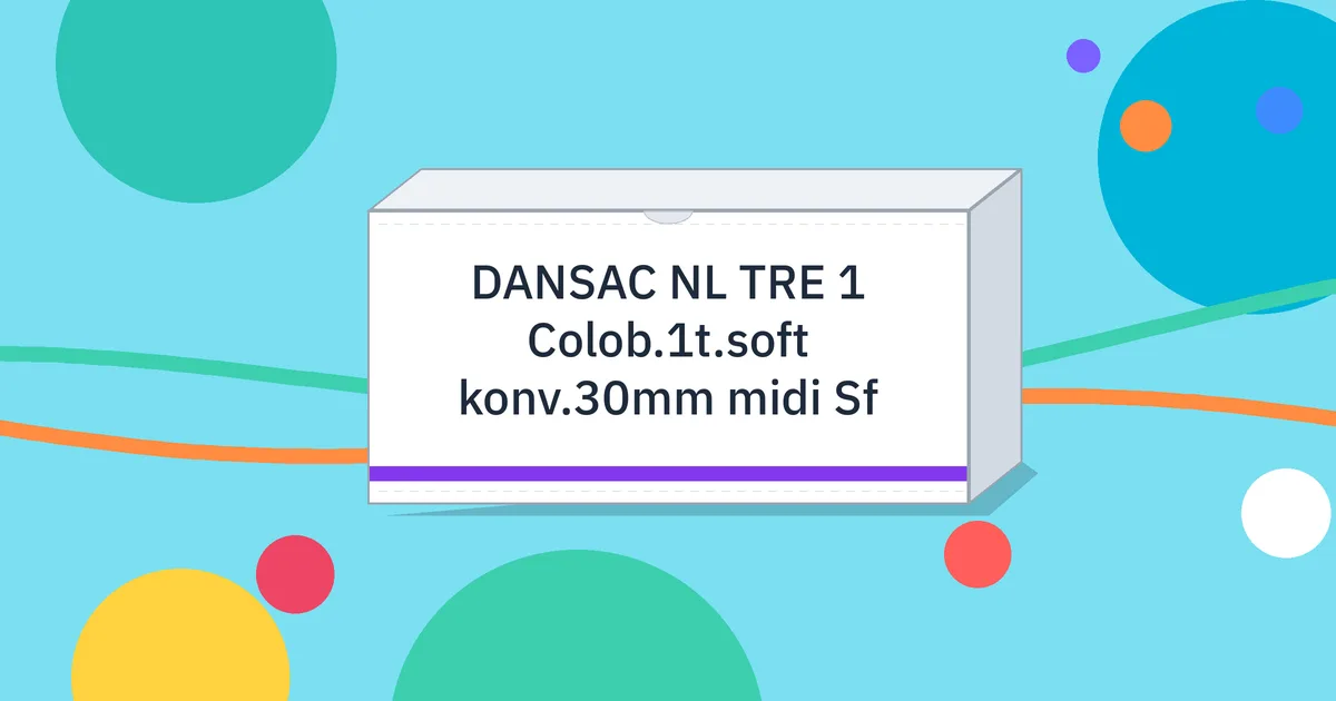 Symbolbild: Packung mit der Aufschrift DANSAC NL TRE 1 Colob.1t.soft konv.30mm midi Sf (PZN 16197559) – Verfügbarkeit und Bezug in Apotheken in Frankfurt am Main