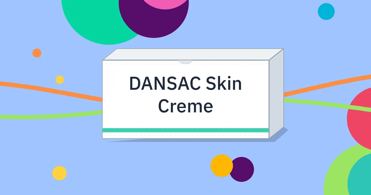 Symbolbild: Packung mit der Aufschrift DANSAC Skin Creme (PZN 03507426) – Verfügbarkeit und Bezug in Apotheken in Frankfurt am Main