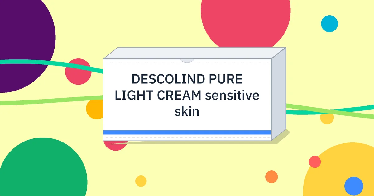 Symbolbild: Packung mit der Aufschrift DESCOLIND PURE LIGHT CREAM sensitive skin (PZN 16660810) – Verfügbarkeit und Bezug in Apotheken in Frankfurt am Main