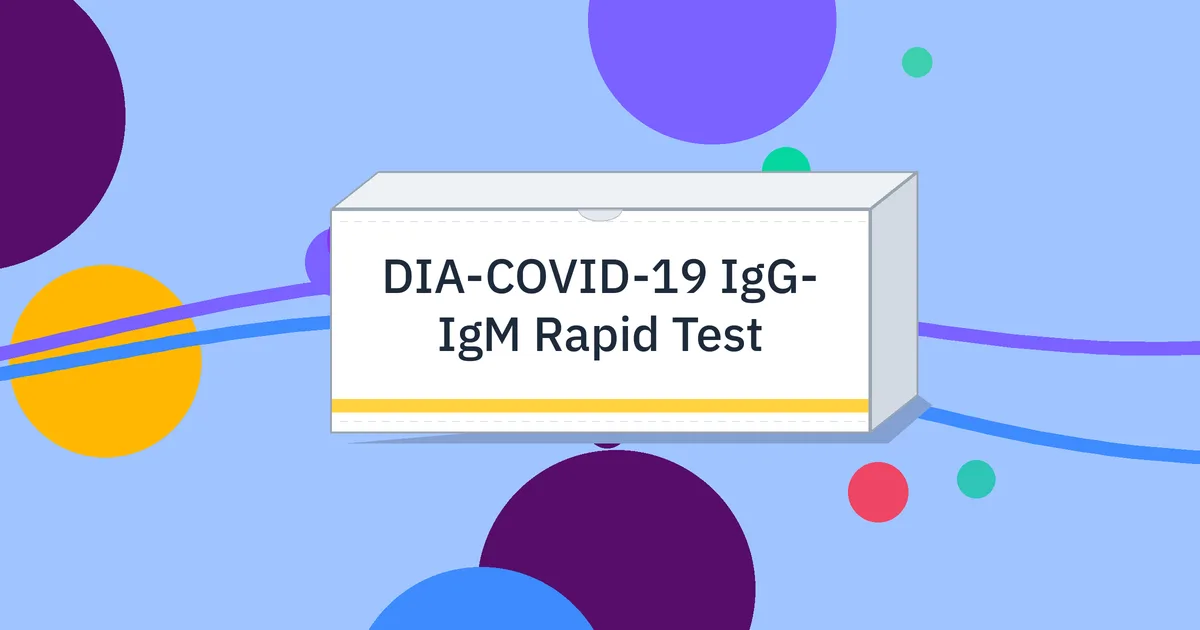 Symbolbild: Packung mit der Aufschrift DIA-COVID-19 IgG-IgM Rapid Test (PZN 17181069) – Verfügbarkeit und Bezug in Apotheken in Frankfurt am Main