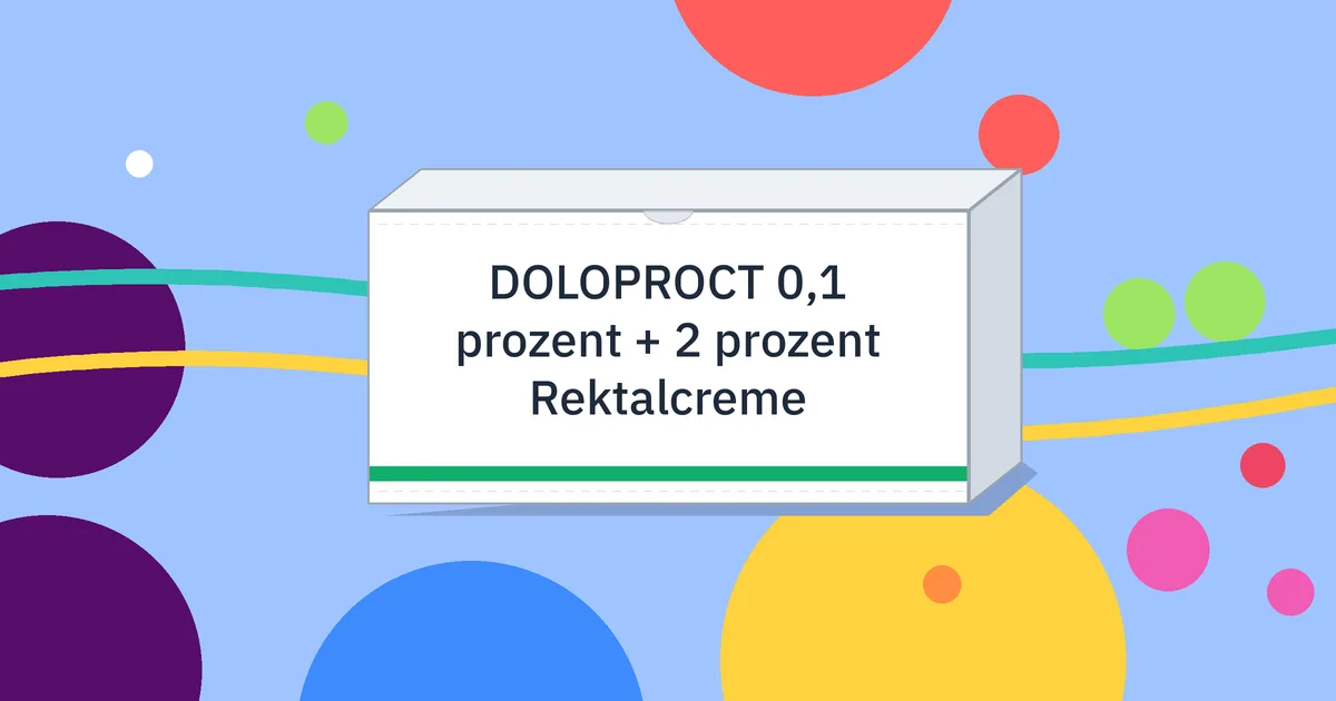 Symbolbild: Packung mit der Aufschrift DOLOPROCT 0,1 prozent + 2 prozent Rektalcreme (PZN 13197725) – Verfügbarkeit und Bezug in Apotheken in Frankfurt am Main
