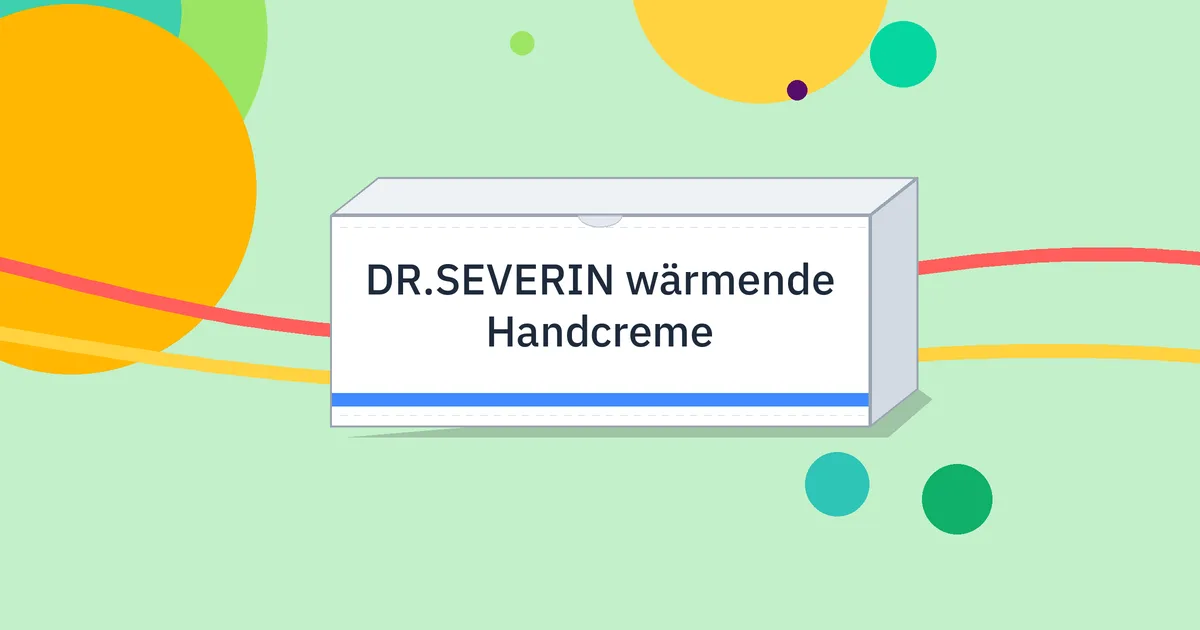 Symbolbild: Packung mit der Aufschrift DR.SEVERIN wärmende Handcreme (PZN 14217200) – Verfügbarkeit und Bezug in Apotheken in Frankfurt am Main