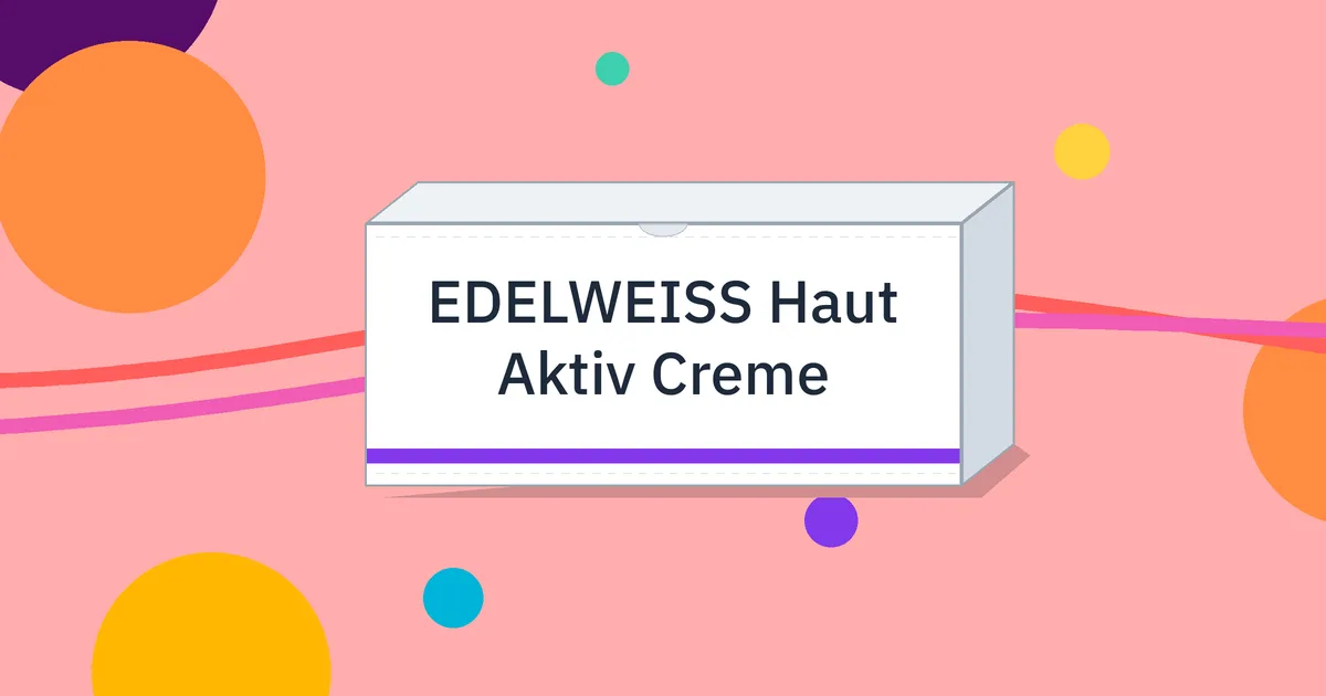 Symbolbild: Packung mit der Aufschrift EDELWEISS Haut Aktiv Creme (PZN 05562866) – Verfügbarkeit und Bezug in Apotheken in Frankfurt am Main